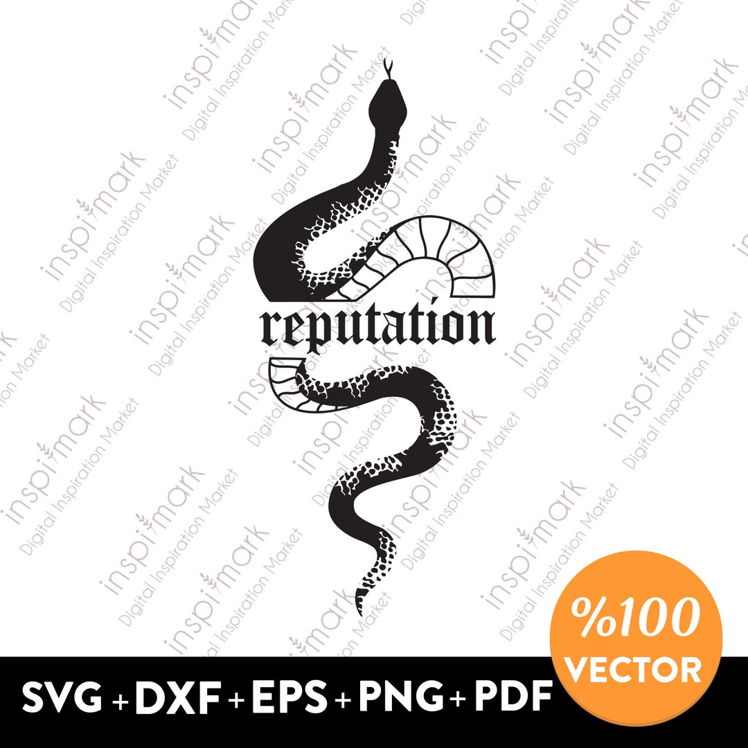Reputation Snake Svg, Reputation Snake Tshirt, Reputation Svg, Rep Svg ...
