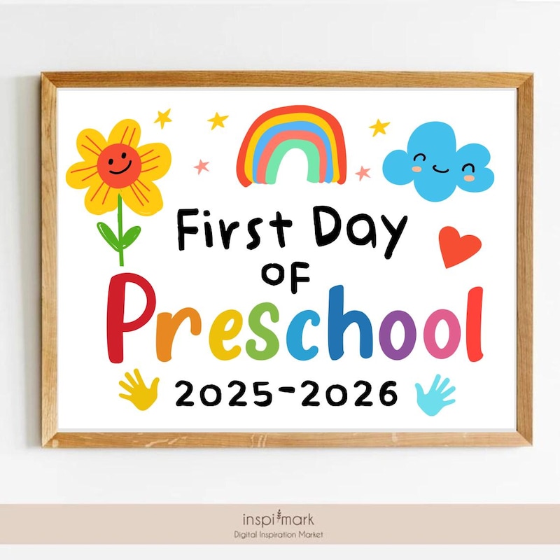 Preschool Sign - Etsy