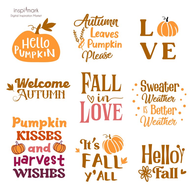 Fall SVG Fall Bundle Fall PNG Bundle Autumn Svg Fall Designs Autumn ...