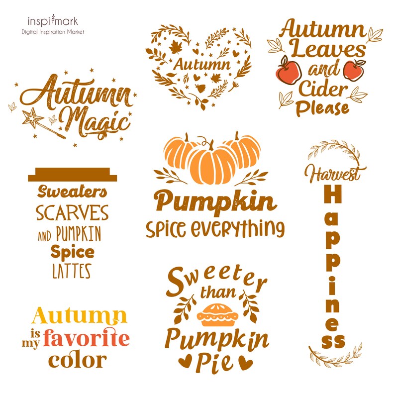 Fall SVG Fall Bundle Fall PNG Bundle Autumn Svg Fall Designs Autumn ...