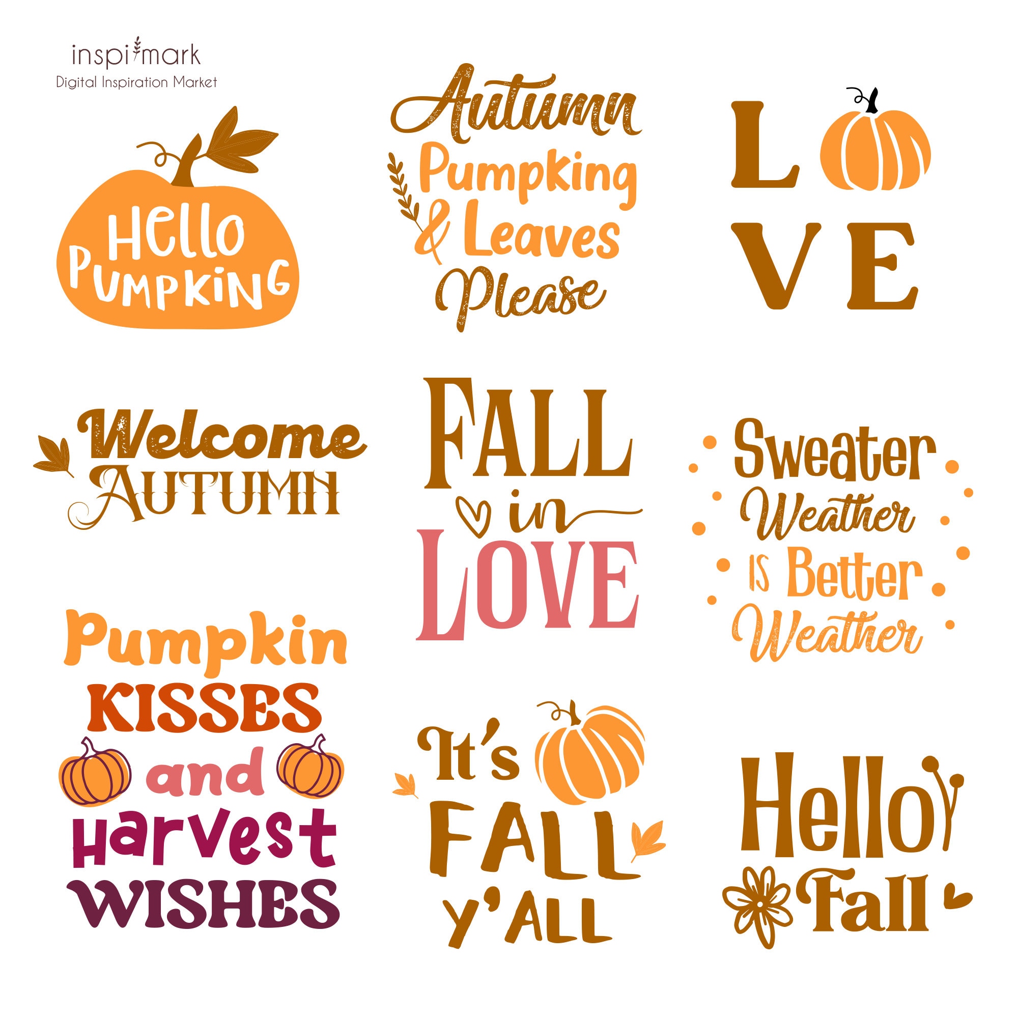 Fall SVG Fall Bundle Fall PNG Bundle Autumn Svg Fall - Etsy