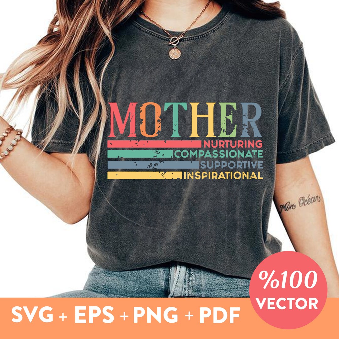 Mother SVG Design, Mother PNG, Mother Life SVG, Mother Clipart, Mother ...