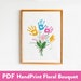 Mothers Day Flower Handprint Art, Handprint Floral Bouquet, Craft for ...