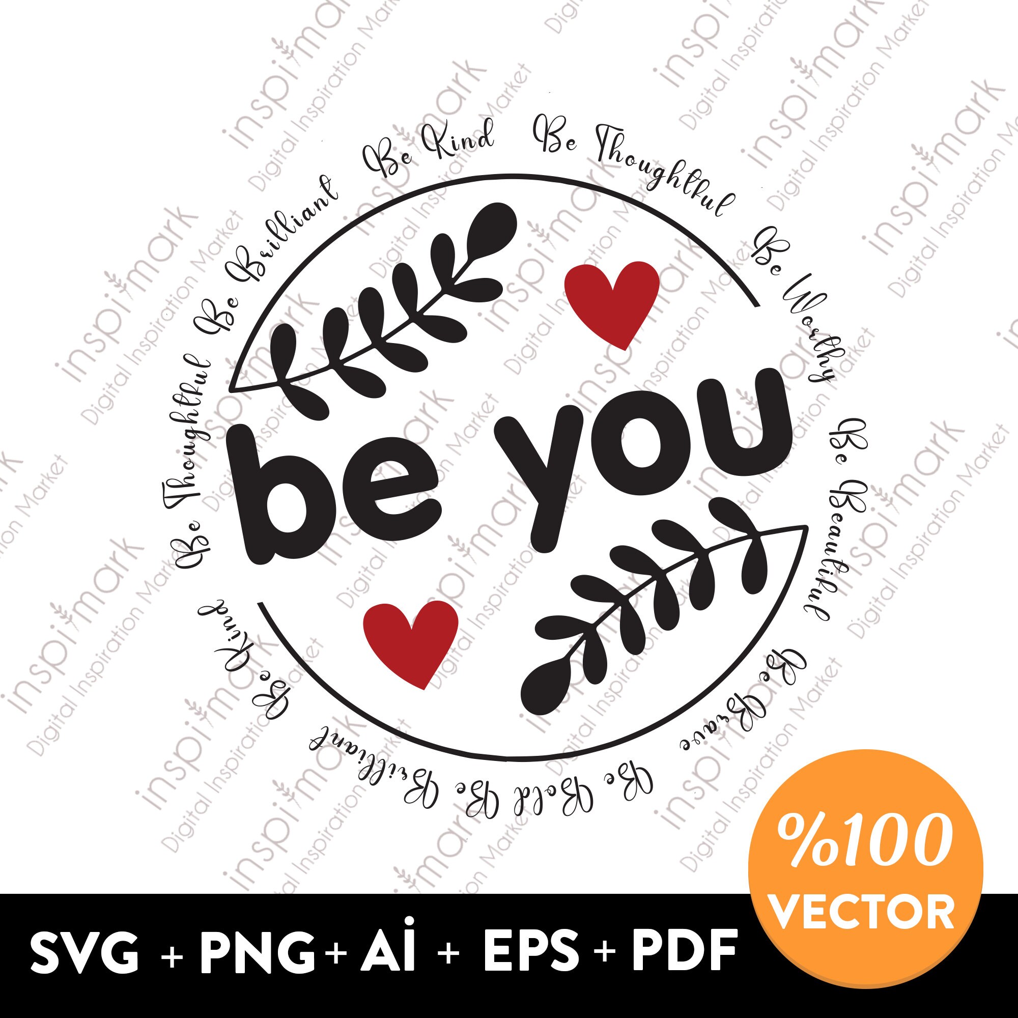 Be You Svg, Be You Png, Inspirational Svg, Motivational Quote ...