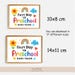 First Day of Preschool, Back to School Sign, Printable for First Day ...