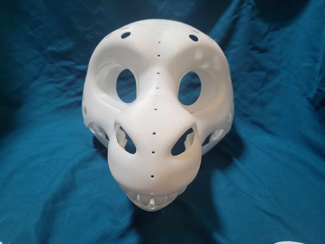 European Dragon (triangular Point Dragon) Fur Suit Head-base, Eyes, and ...