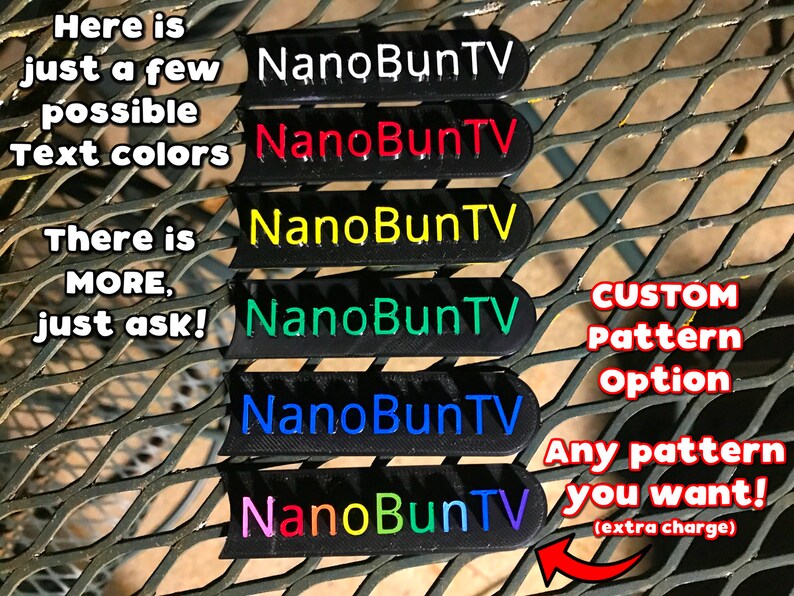 Custom Vrchat Nametag ANY Colors Great for Conventions/cosplay/etc. - Etsy