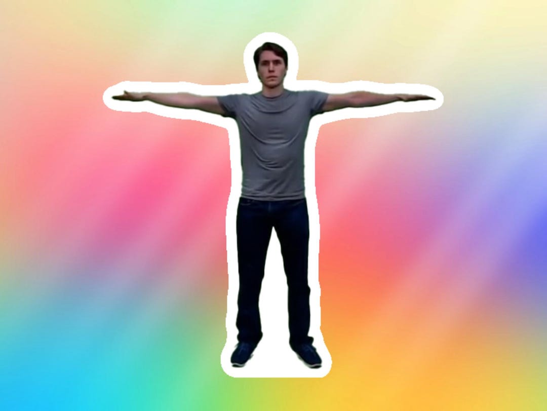 Jerma T-pose Sticker || 75x76mm - Etsy
