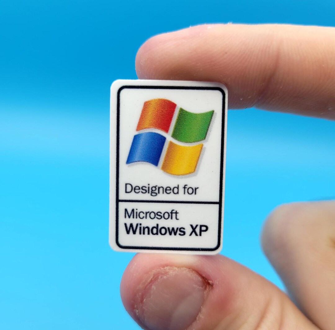 Sticker "designed for Windows Xp" || 20x31mm (pack of 2) - Etsy