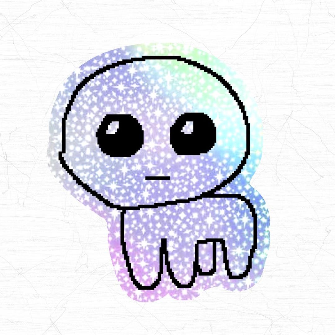 Holographic TBH Yippie Sticker, Silly Autism Creature || 42x48mm - Etsy