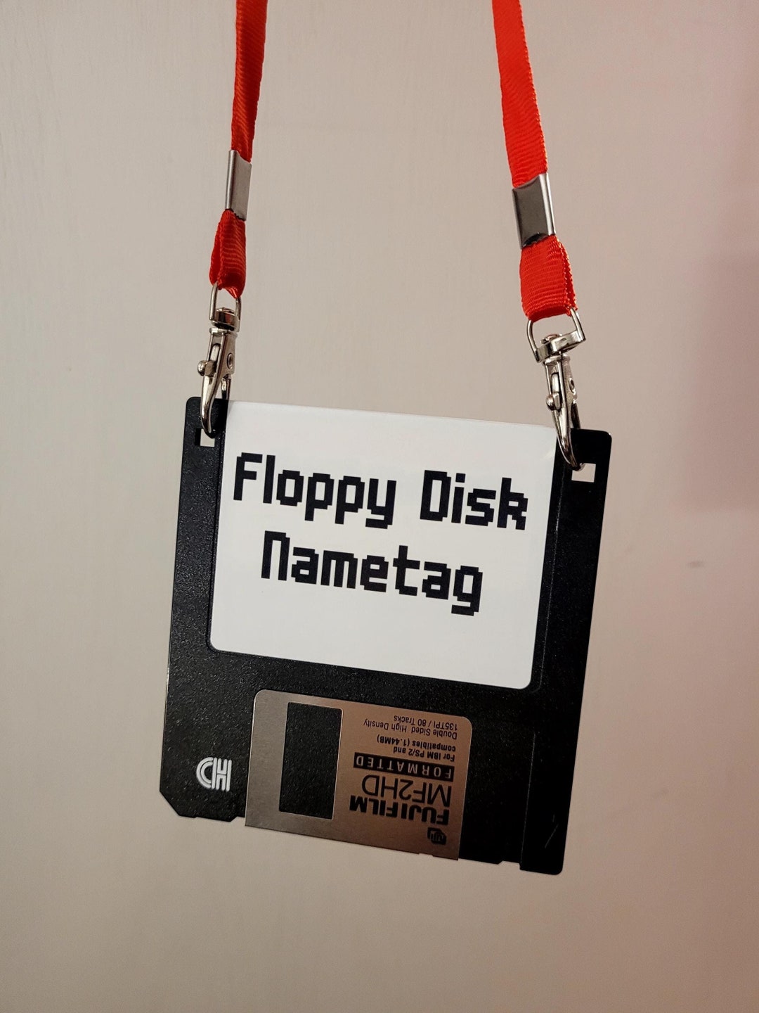 Floppy Disk Nametag - Personalized - Great for Conventions - Etsy