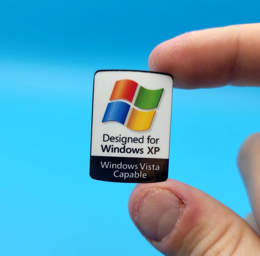 Sticker designed for Windows XP & Vista Capable 21x31mm pack of 2 - Etsy