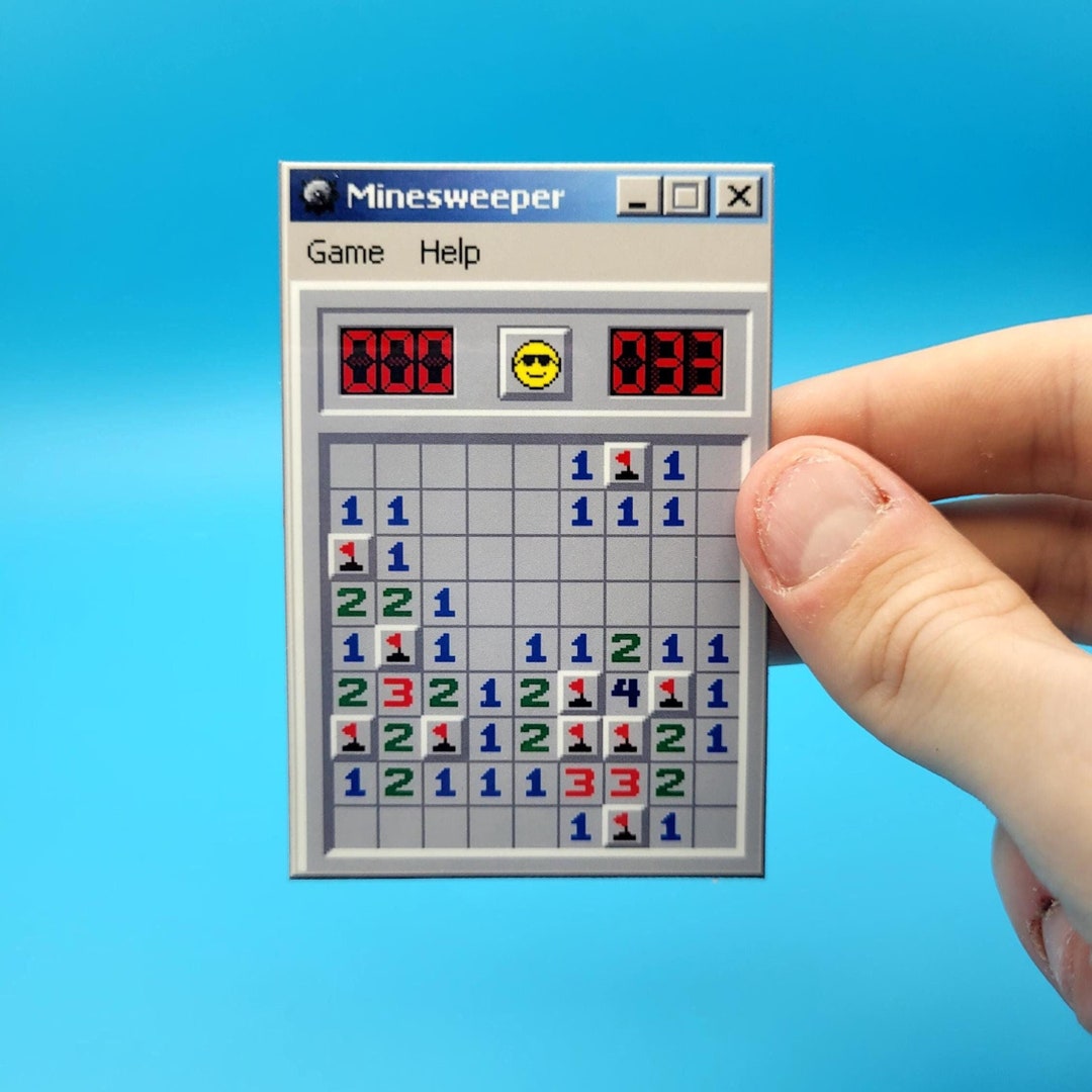 Minesweeper Y2K Sticker || 56x83mm - Etsy