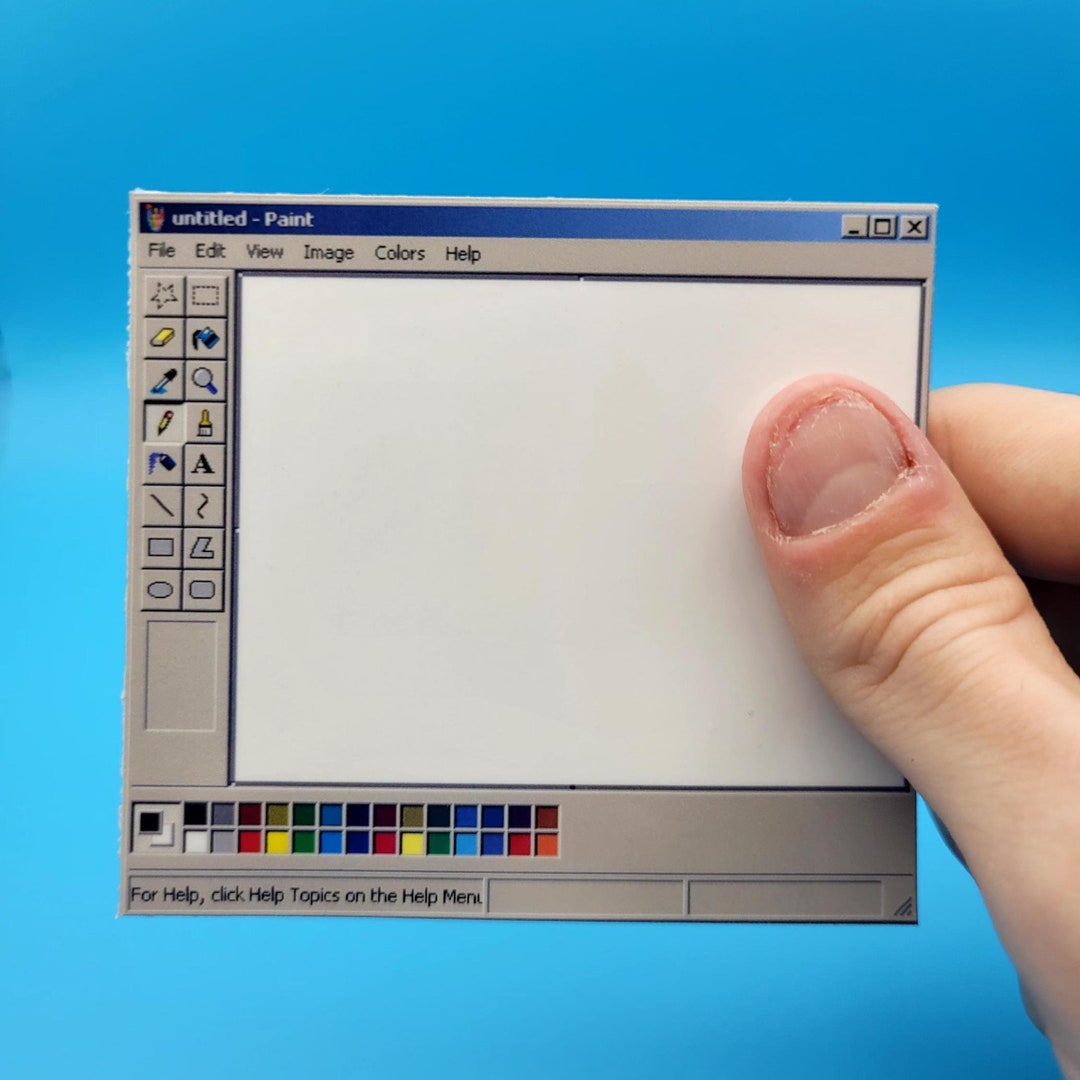 Microsoft Paint Y2K Sticker || 85x77mm - Etsy