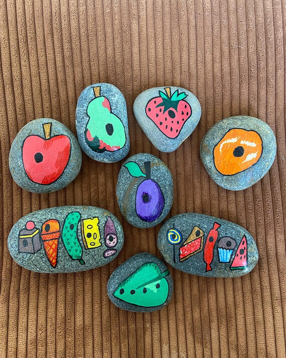 The Very Hungry Caterpillar Story Stones - Etsy