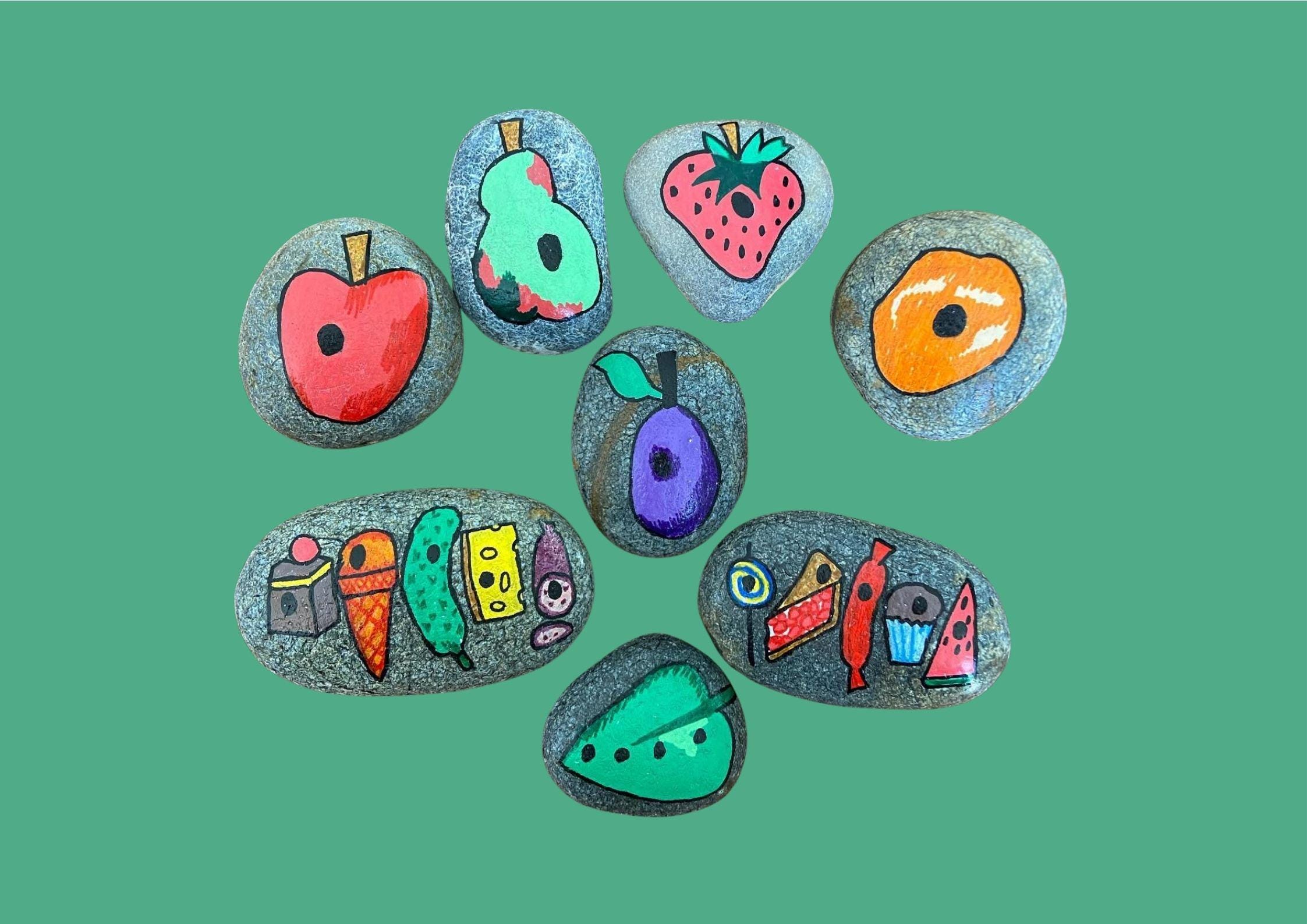 The Very Hungry Caterpillar Story Stones - Etsy