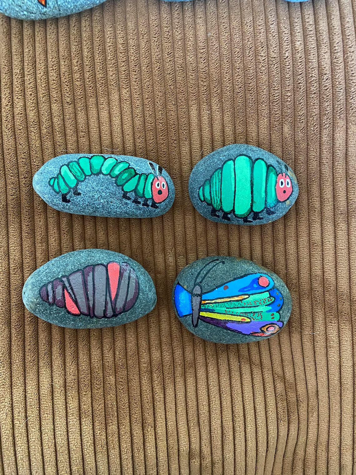 The Very Hungry Caterpillar Story Stones - Etsy