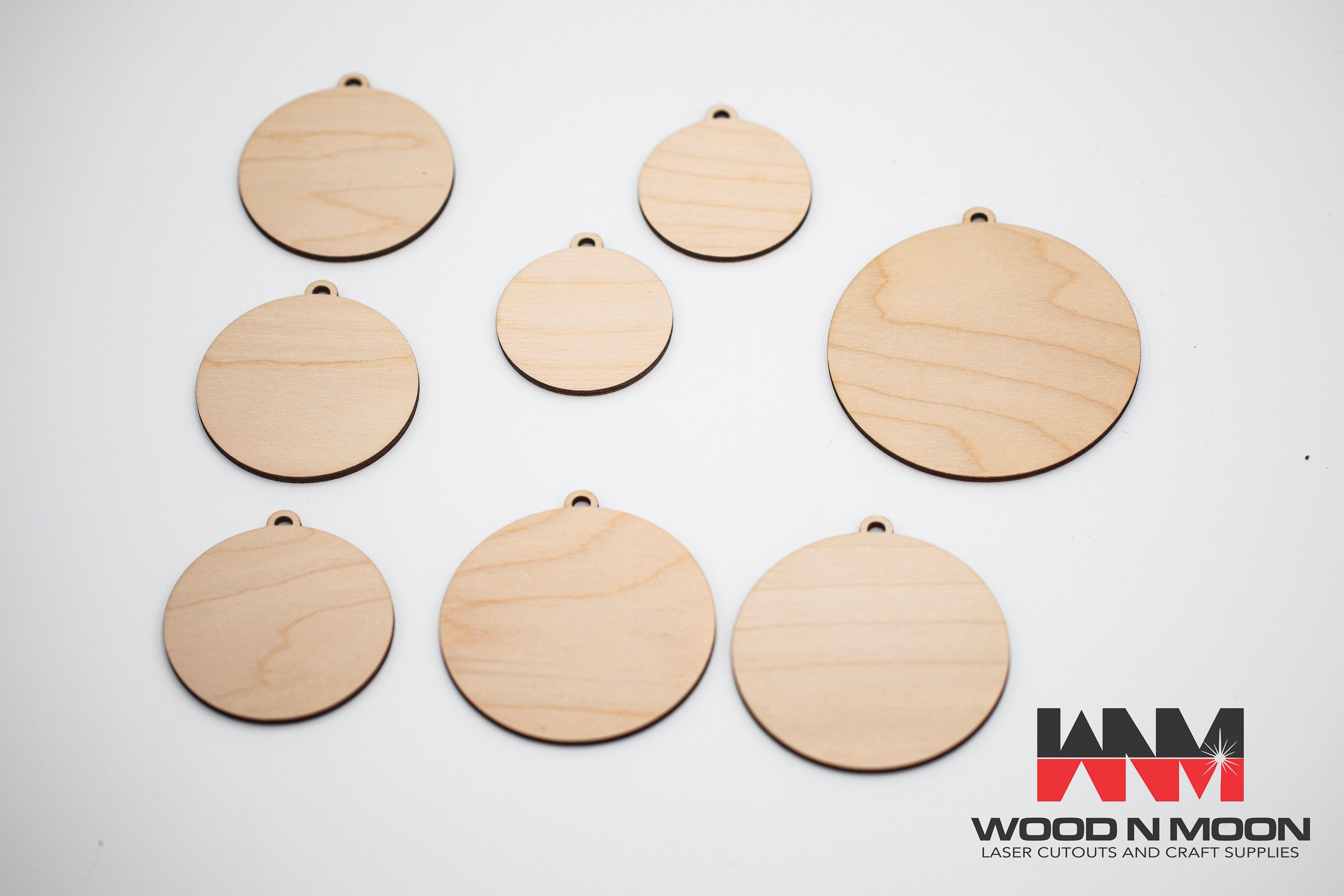 25 Wood Round Christmas Ornament Blanks | Baltic Birch Unfinished ...