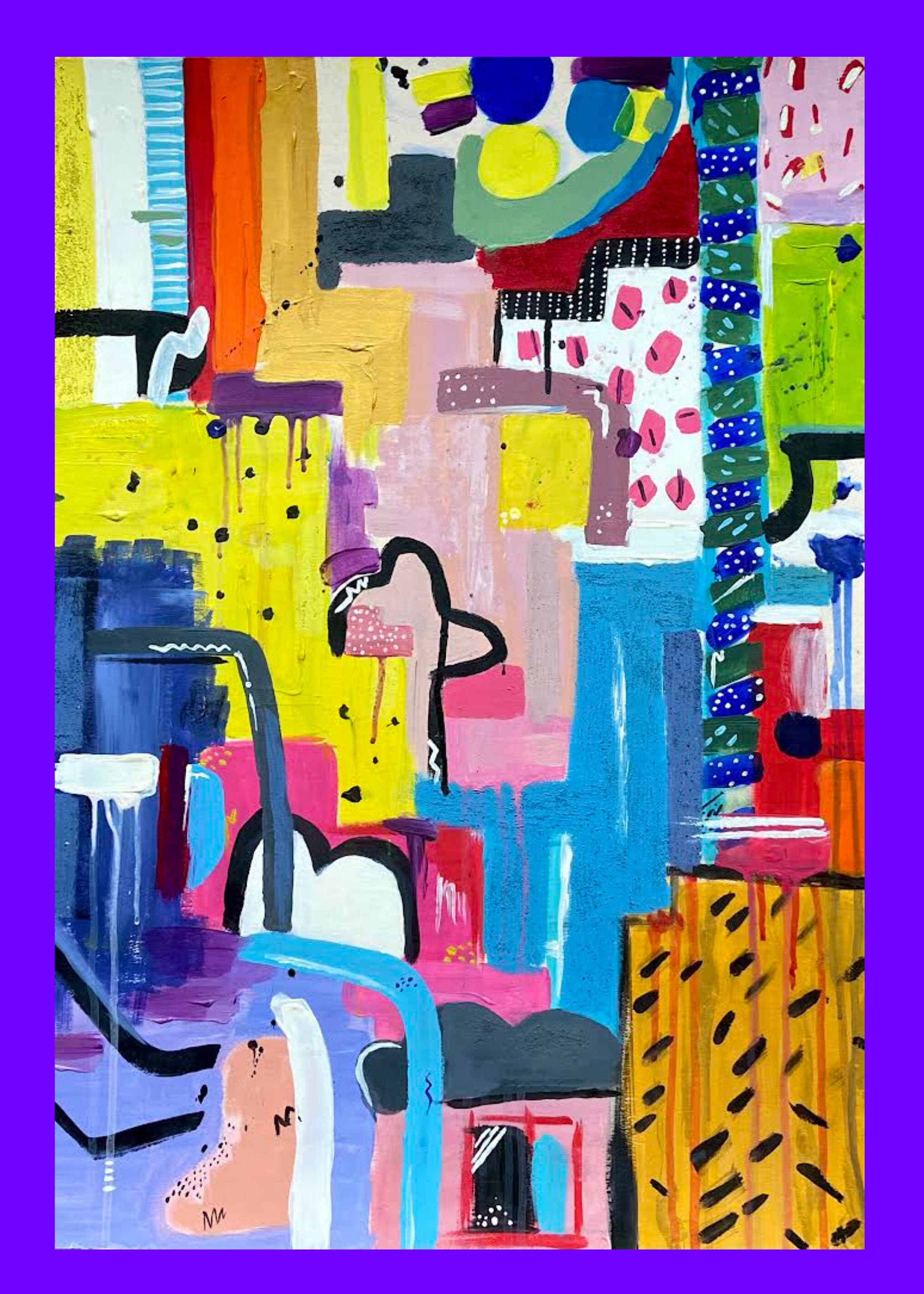 Color Field Abstract Art Painting - "future Cities" - Etsy