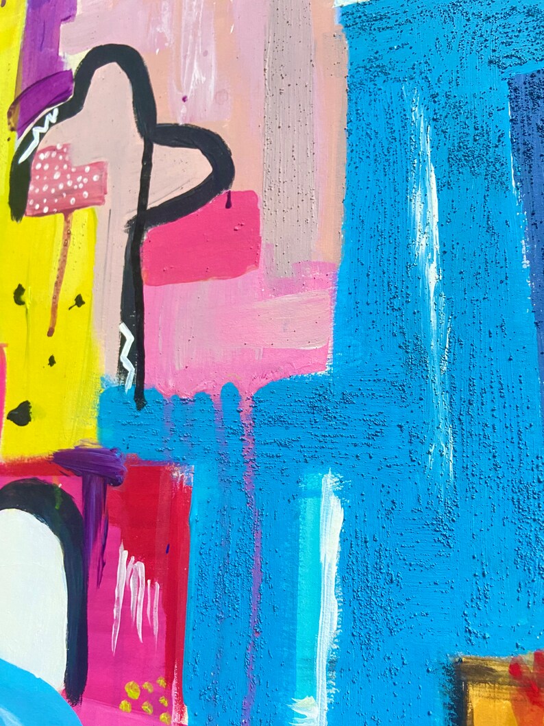 Color Field Abstract Art Painting - "future Cities" - Etsy