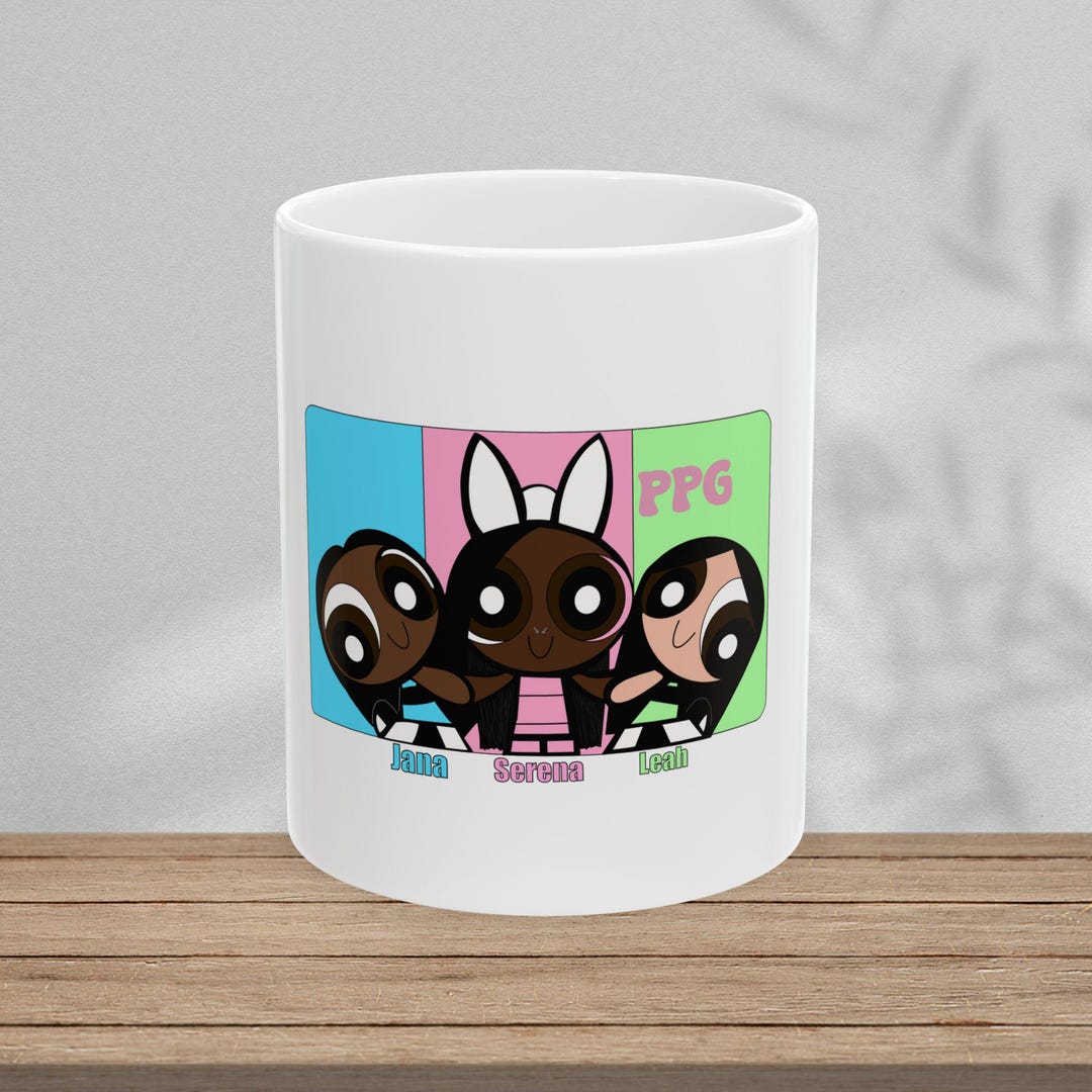 Love Island Serena Jana Leah PPG Power Puff Girls - Ceramic Mug, (11oz ...