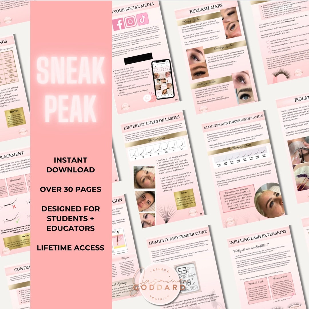 Eyelash Extension Training Manual, the Ultimate Lash Bible for ...