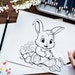 Colouring Pages for Children, Colouring Pages Bunny, Baby Bunny, Baby ...