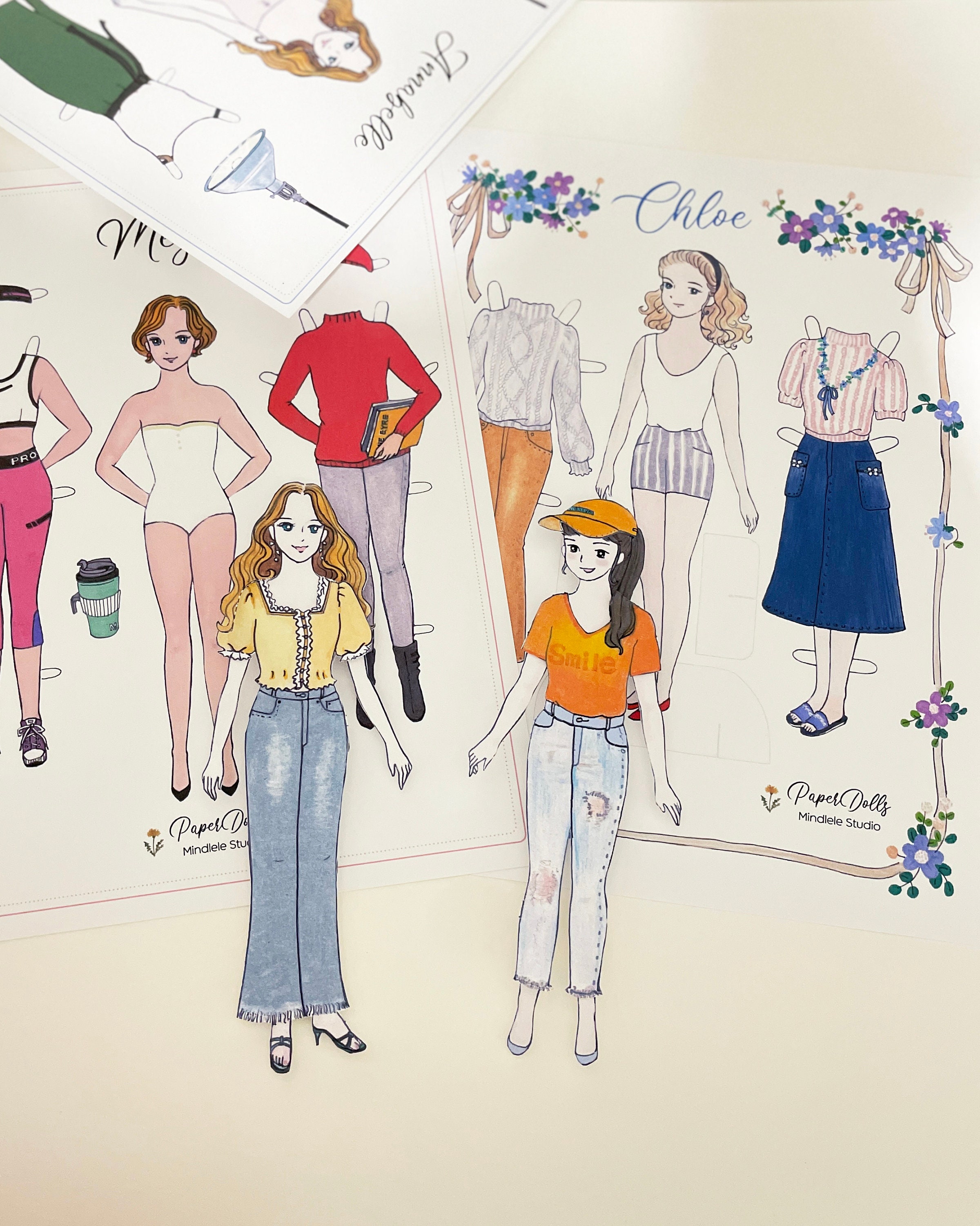 Paperdolls, Download Printable Art Work, Printable Paper Dolls, Girl ...