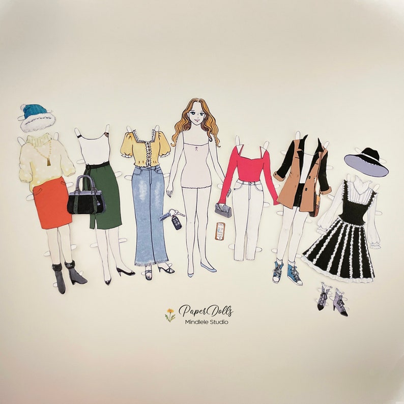 Paperdolls, Download Printable Art Work, Printable Paper Dolls, Girl ...
