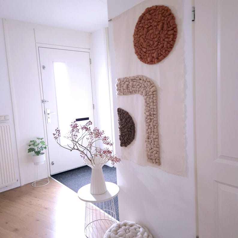 Wall Hanging With Roving Wool Digital DIY Pattern Step-by-step ...