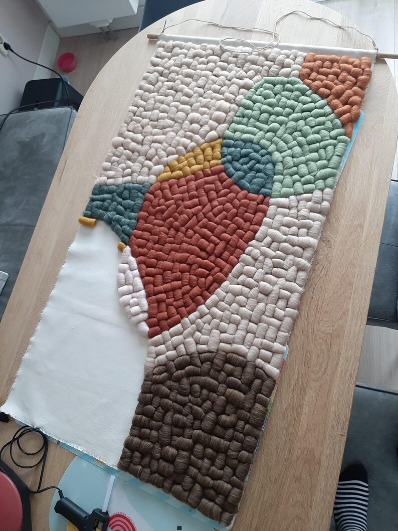 Wall Hanging With Roving Wool Digital DIY Pattern Step-by-step ...