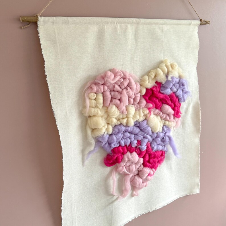 Wall Hanging With Roving Wool Digital DIY Pattern Step-by-step ...