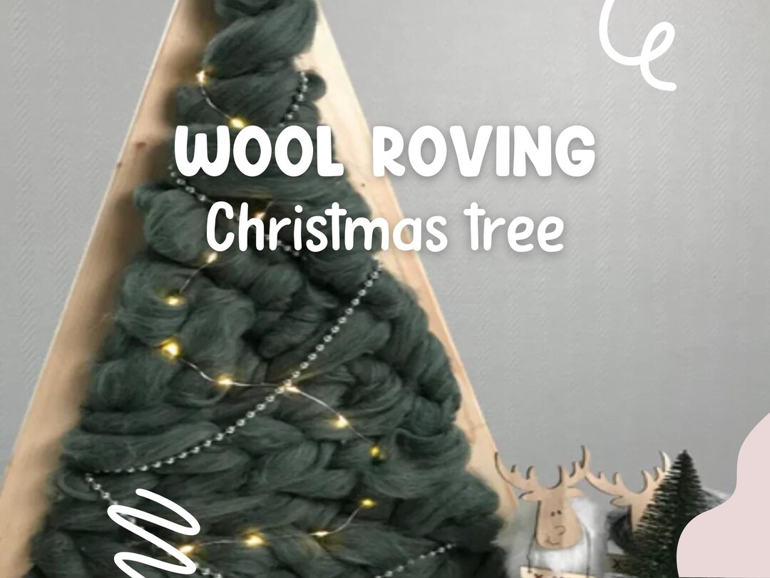 Christmas Tree With Roving Wool – DIY Holiday Craft Pattern, Festive ...