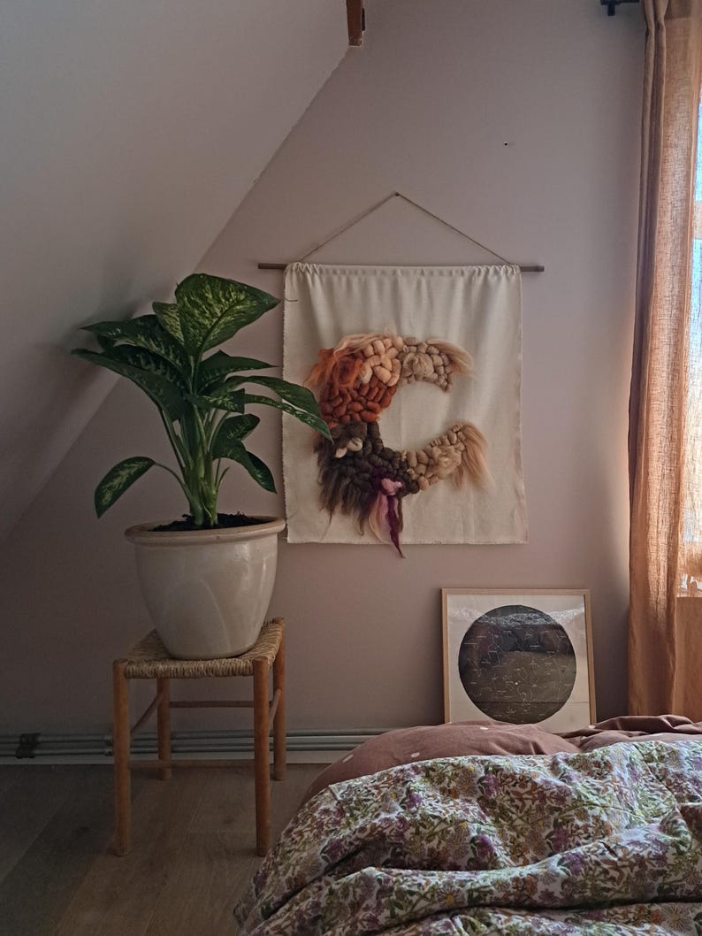 Wall Hanging With Roving Wool Digital DIY Pattern Step-by-step ...