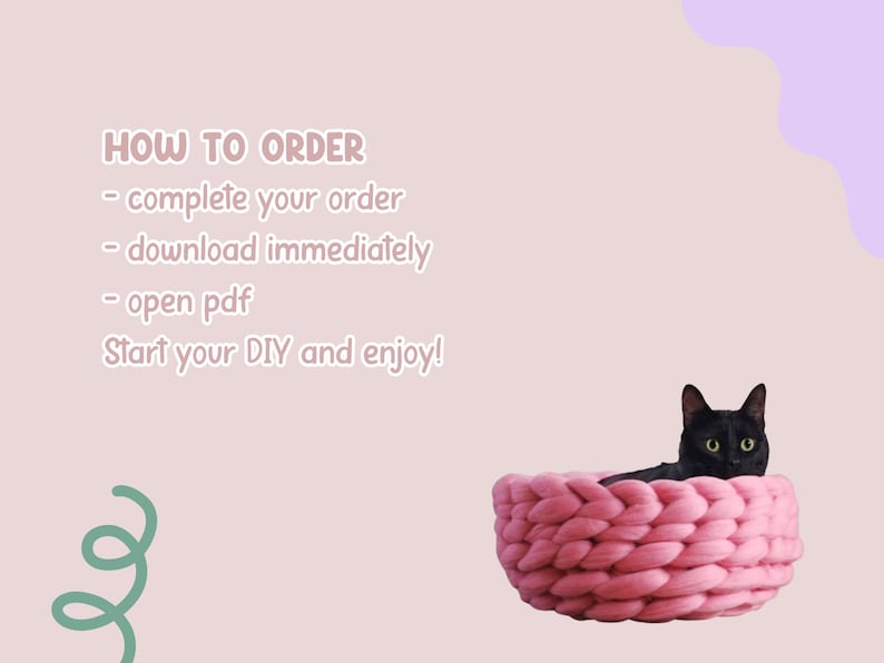 Cat Basket Knitting Pattern - DIY Cat Basket Knitting, Chunky Knit Cat ...
