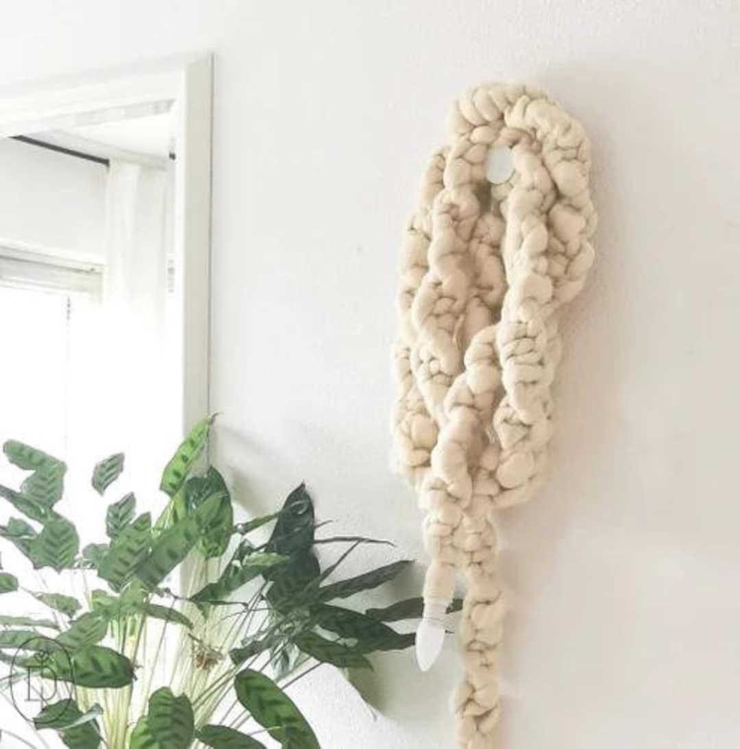 DIY Wick Wool Lamp Handmade Wool Lamp, Eco-friendly Lighting, Wool ...