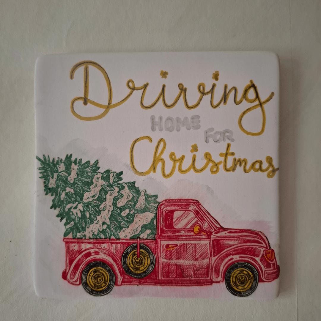 Art Tiles With Decoupage Diy Decoupage Tiles, Custom Tile Crafts, How ...