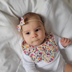 Flower Baby Bib and Bow Sewing Pattern (PDF) - Etsy