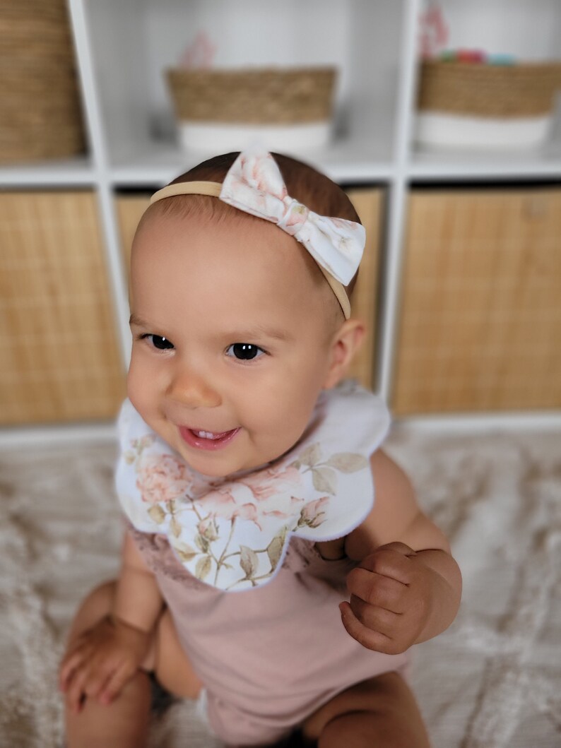 Flower Baby Bib and Bow Sewing Pattern (PDF) - Etsy