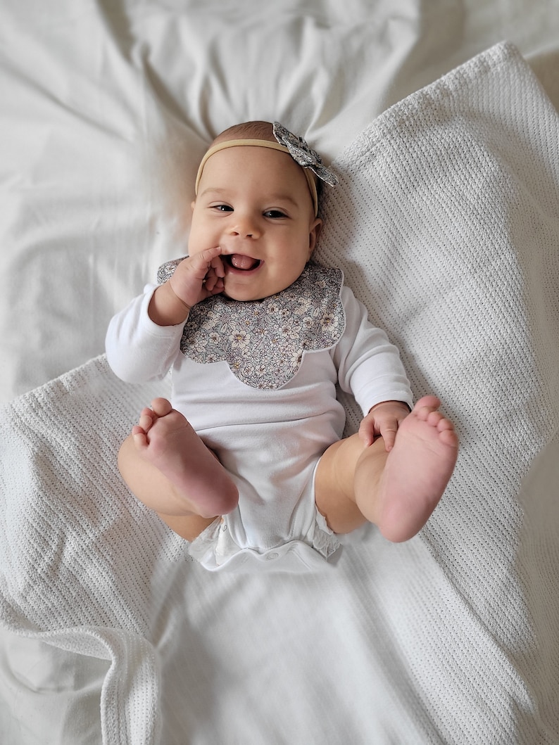 Flower Bib Pattern , Dribble Bib Sewing Pattern, Baby Bib Pattern, Easy ...