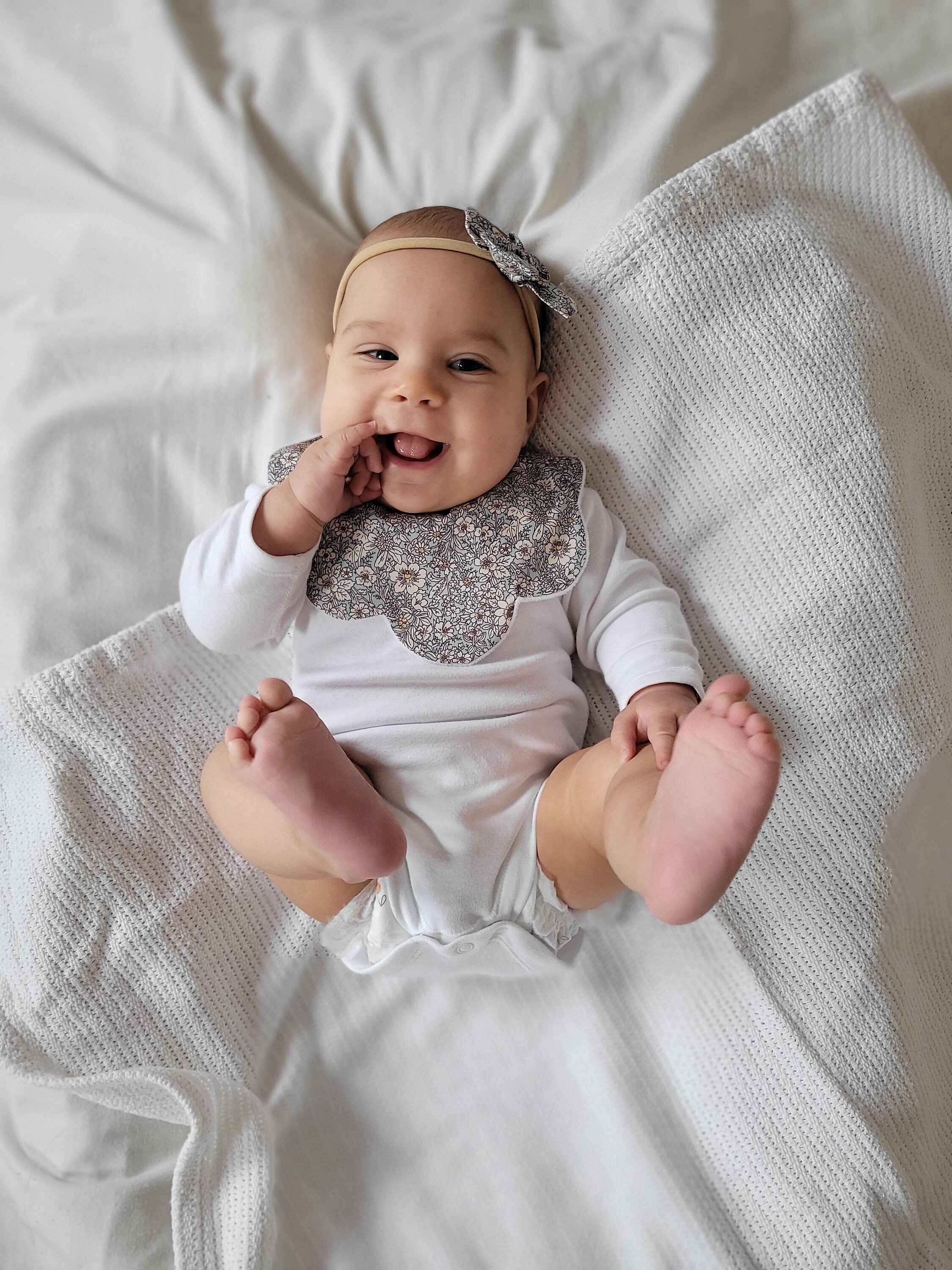 Flower Bib Pattern , Dribble Bib Sewing Pattern, Baby Bib Pattern, Easy ...