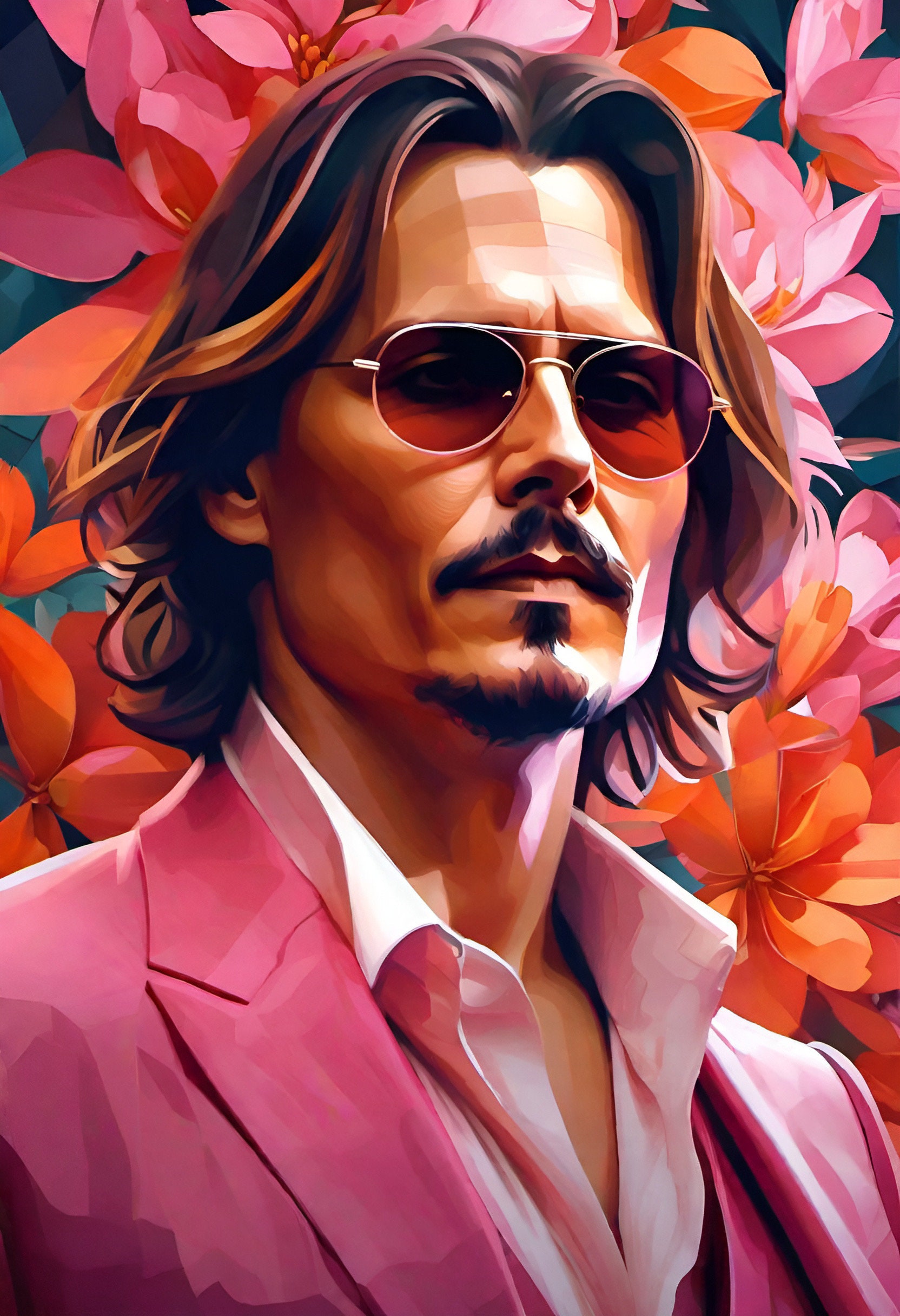 JOHNNY DEPP Canva/poster Street Pop Art - Etsy