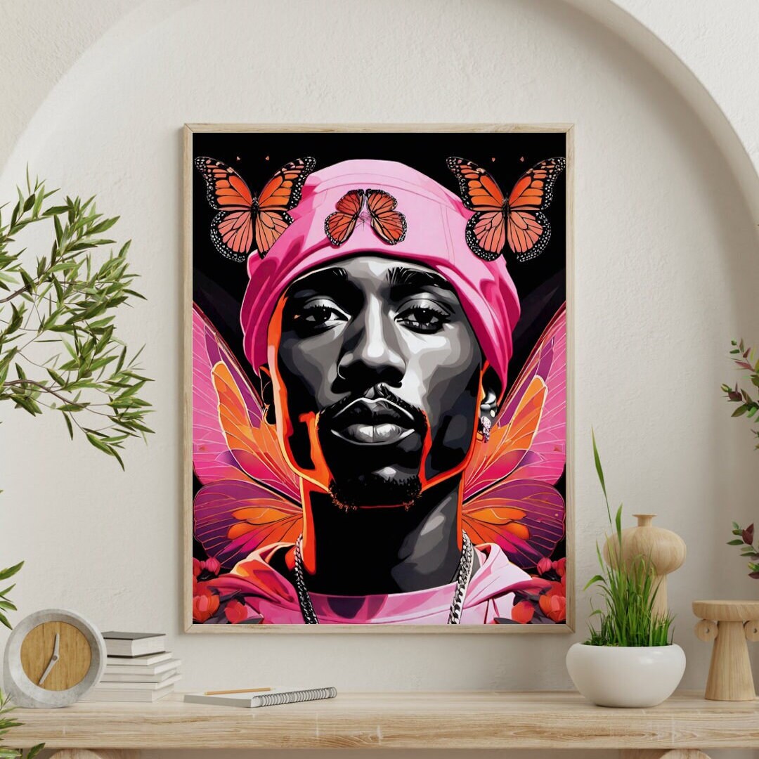 Tupac 2pac Poster Canva Street Style Pop Art - Etsy