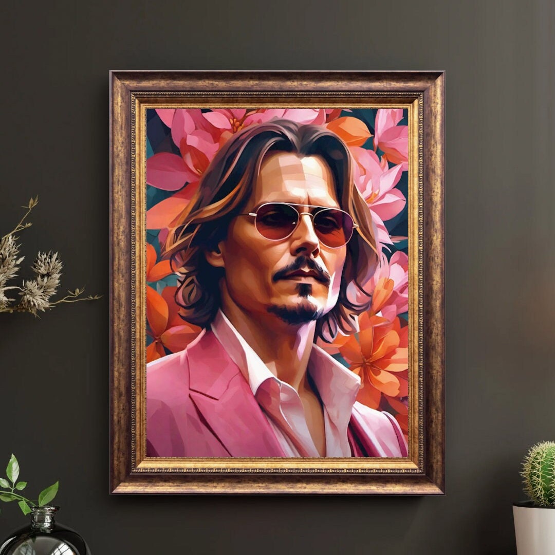 JOHNNY DEPP Canva/poster Street Pop Art - Etsy