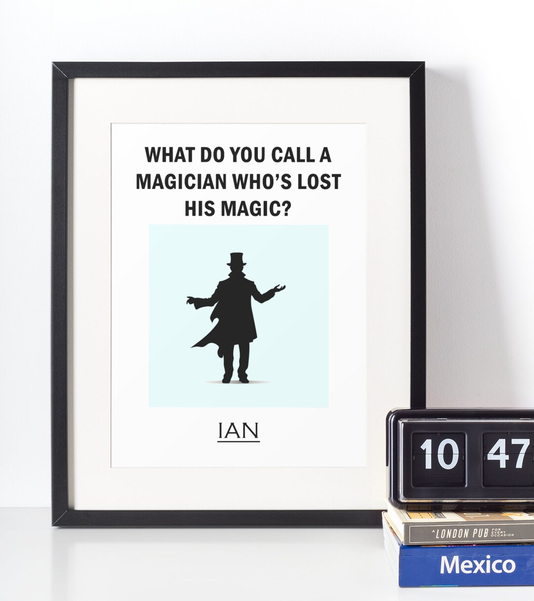 Funny Magician Poster Ian - Magic - Magician - Gift for Ian - Magic ...