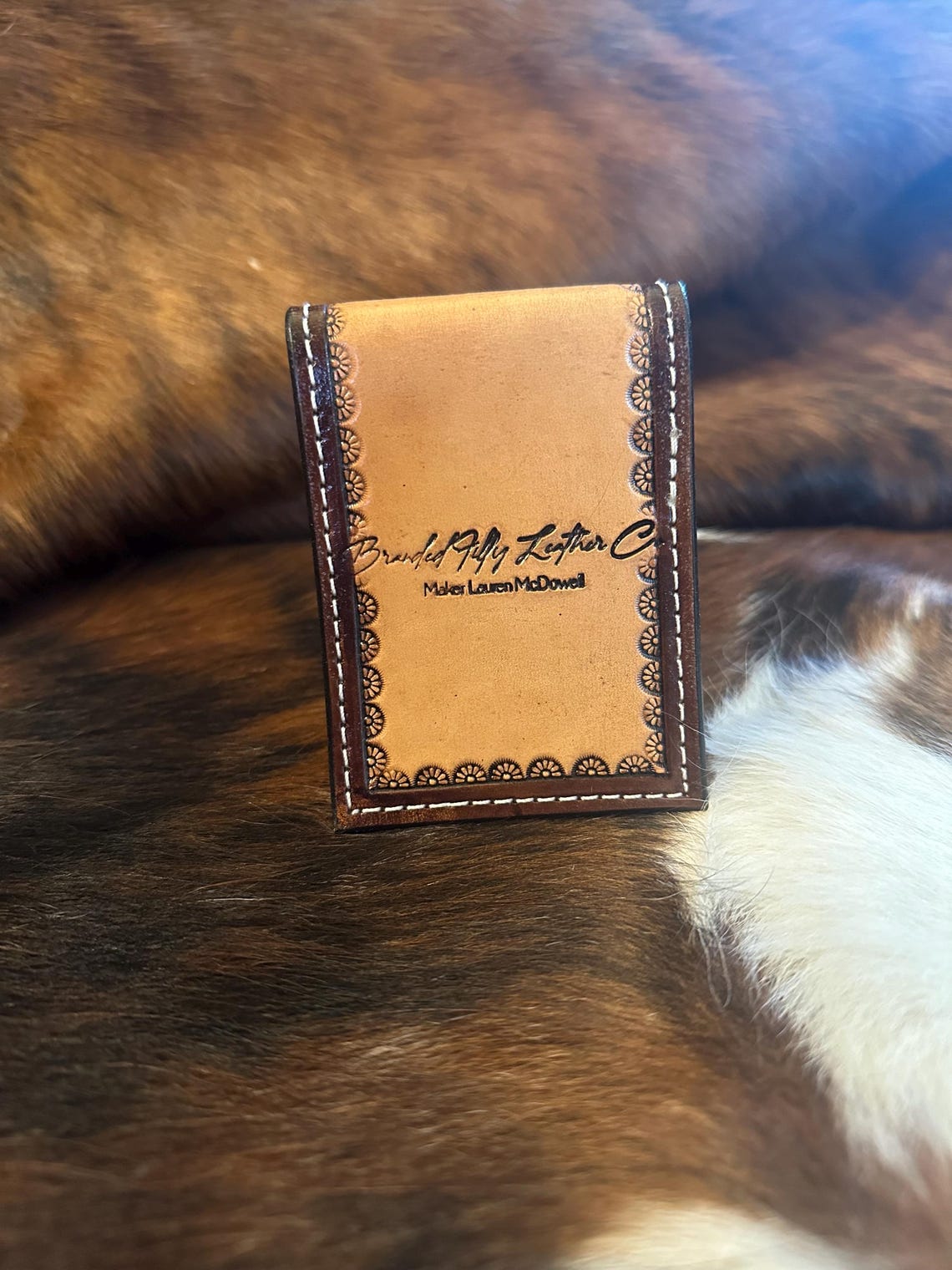 Oakleaf Tooled Wallet - Etsy