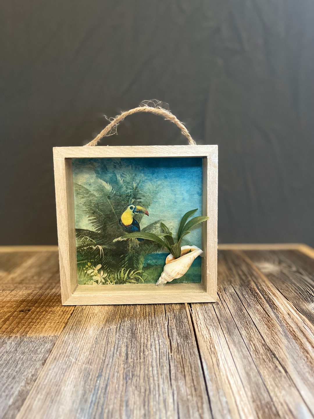 Parrot Shadow Box - Etsy