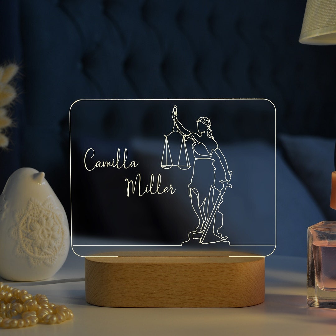 Personalized Lawyer Gift, Lady Justice Statue, Law Graduation Gift, Law ...