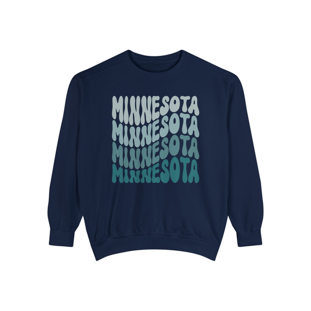 Blue Gradient Minnesota Comfort Colors Crewneck Sweatshirt - Etsy