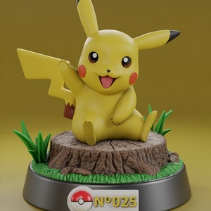 Pikachu Pokemon Figure / Handmade / Statue Pokemon / - Etsy